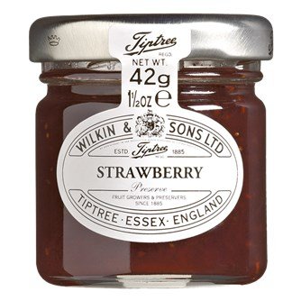 Tiptree - Jordbær Marmelade 42g - MÆRKER - Gaverummet.dk